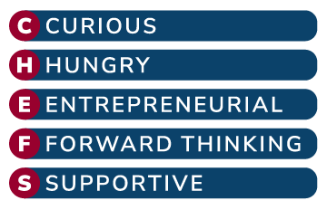 C.H.E.F.S. Core Values: Curious and Creative, Hungry for Food & Results ...