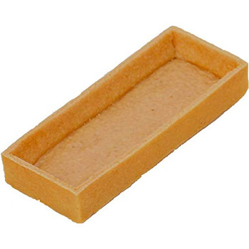 4" Coated Sweet Straight Edge Rectangle Tart Shell