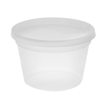 16 Oz Plastic Take Out Container with Lid
