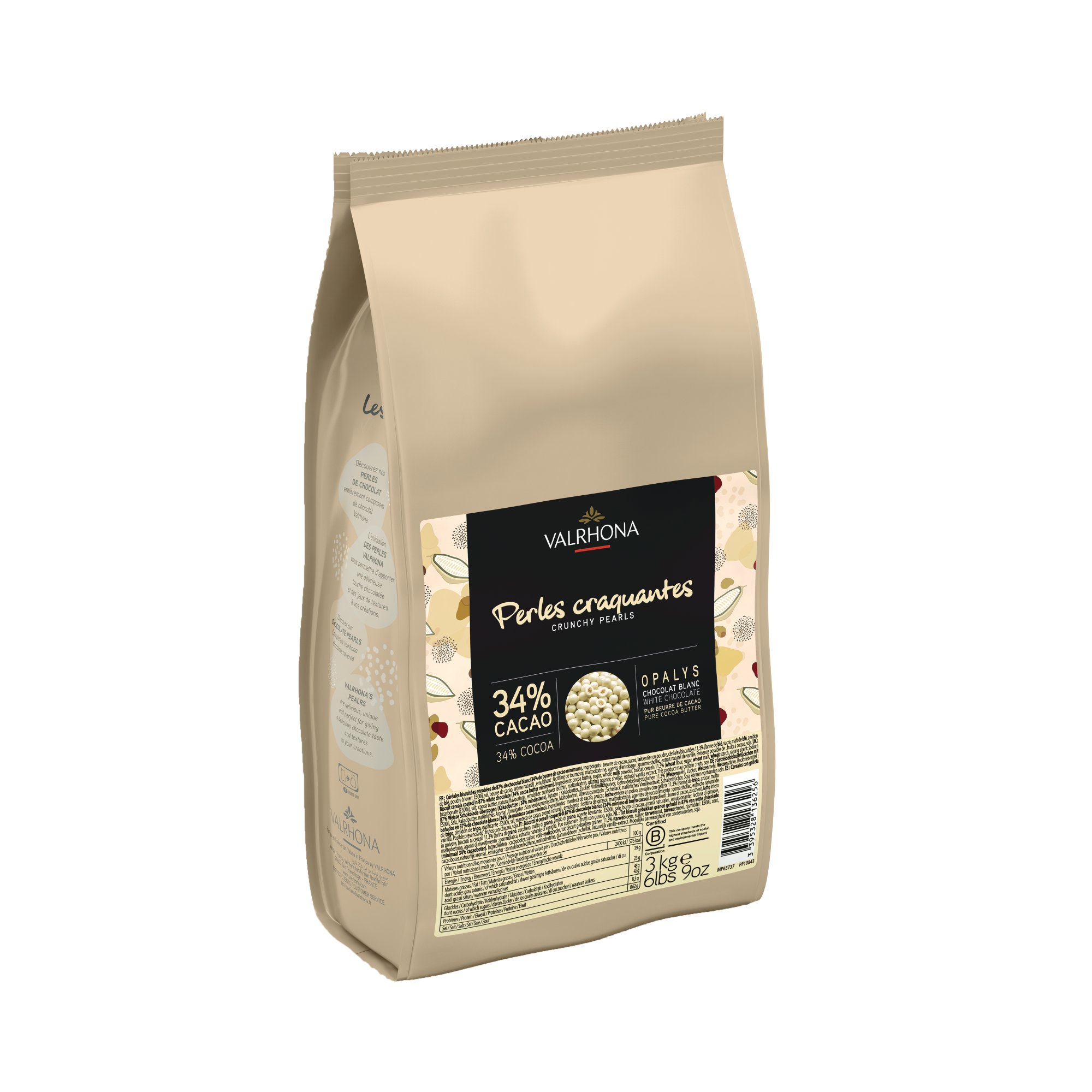 Opalys White Chocolate Crunchy Pearls