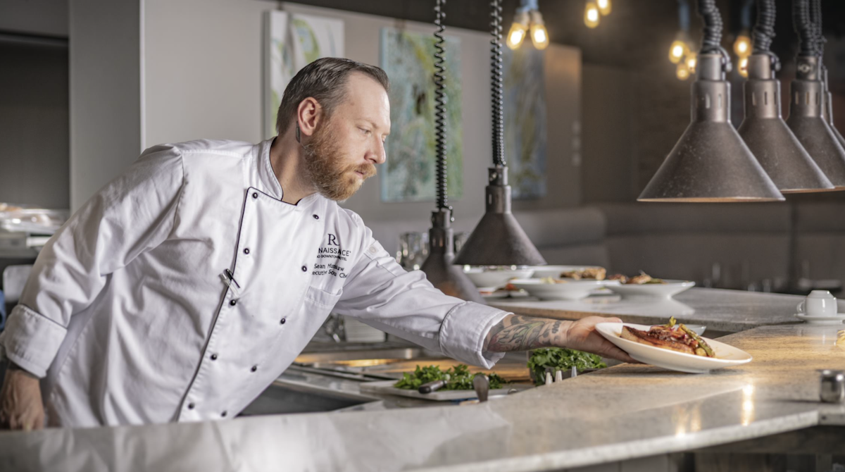 Chef Sean Serving